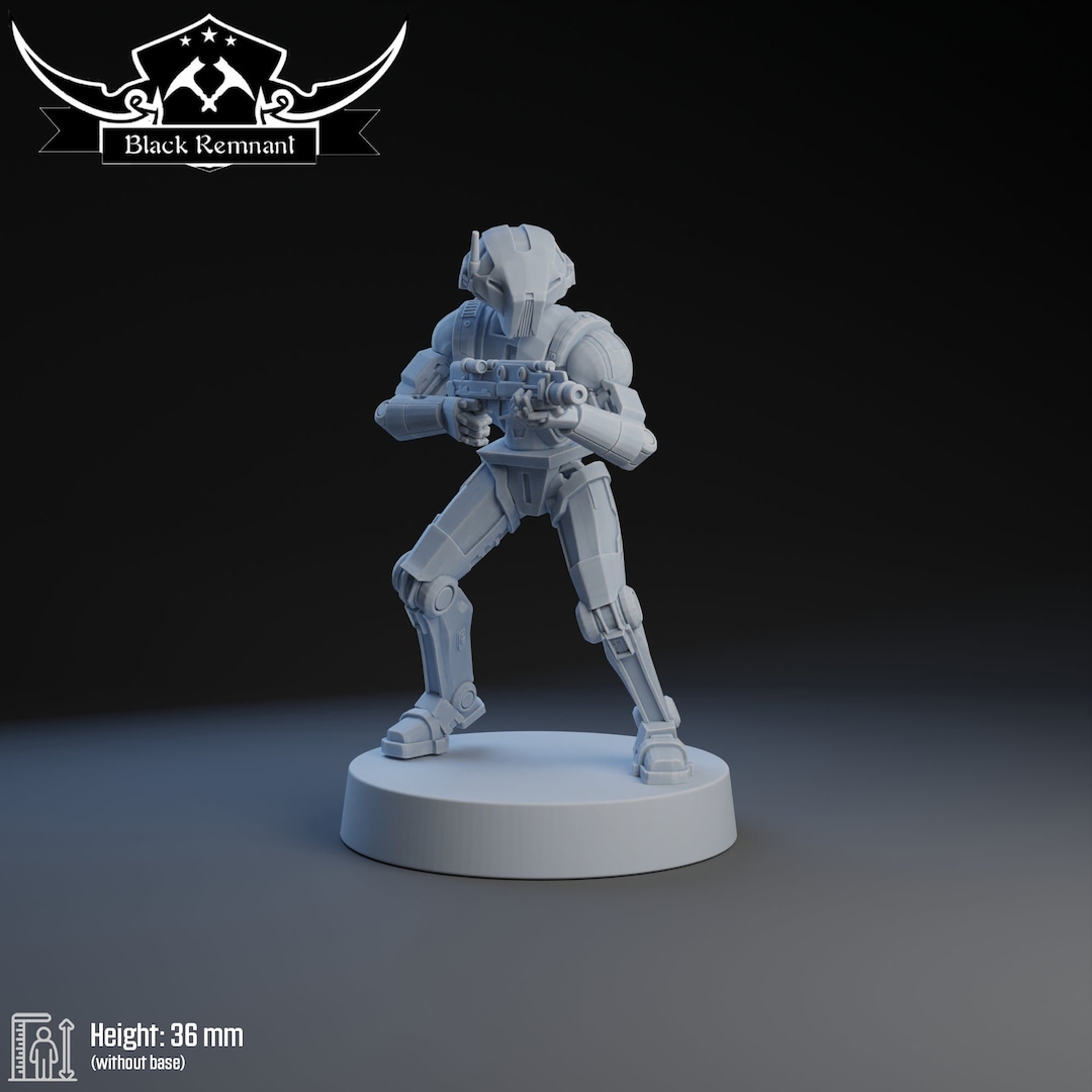 Ancient Droid Black Remnant 1:48 Scale 35mm Dnd, Pathfinder, TTRPG - Etsy