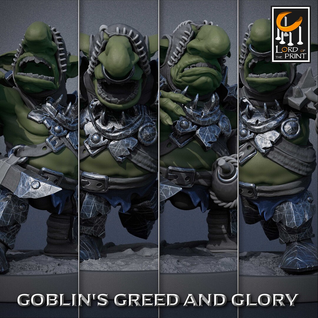 Goblin Infantry Alchemist 4 Variants Lord of the Print - Etsy