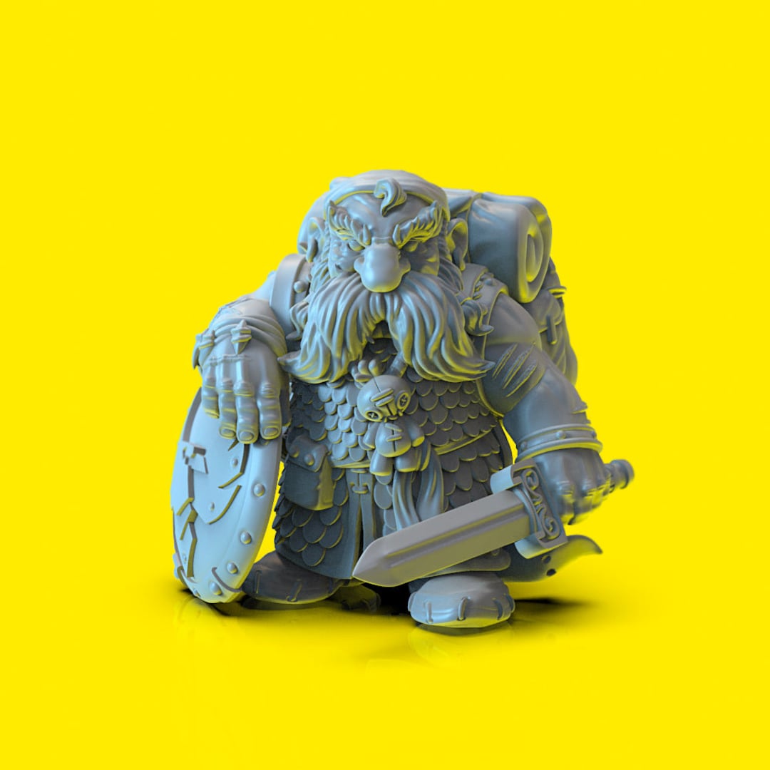 Iron Crow Warrior Durgin Paint Forge 32mm Dnd, Pathfinder, TTRPG - Etsy