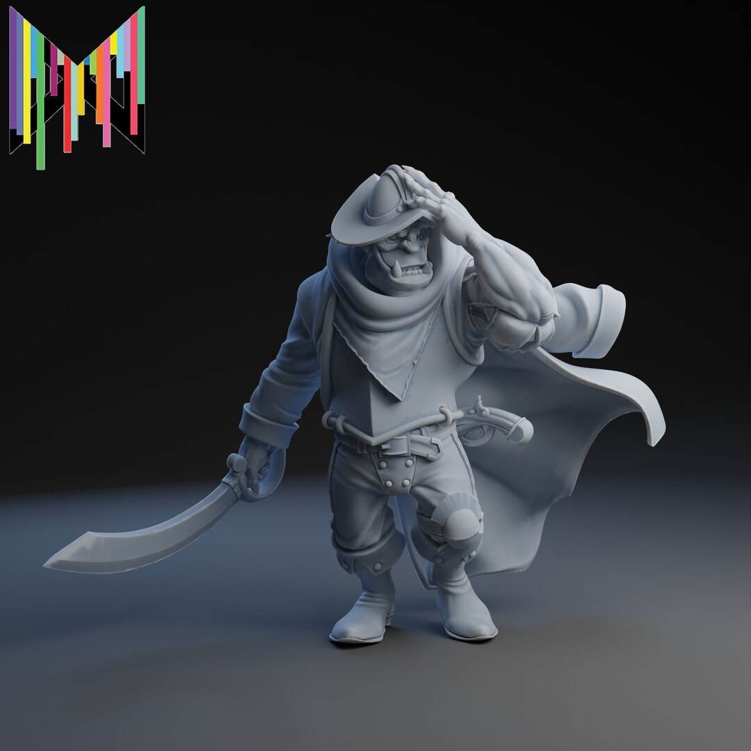 Orc Soldier B Durgin Paint Forge 32mm Dnd, Pathfinder, TTRPG - Etsy