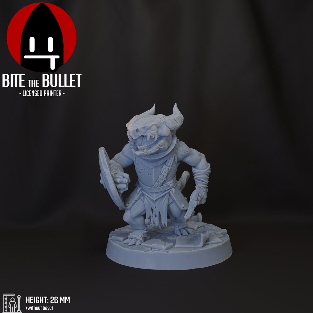 Goblin Warrior Bite the Bullet 35mm Dnd, Pathfinder, TTRPG - Etsy