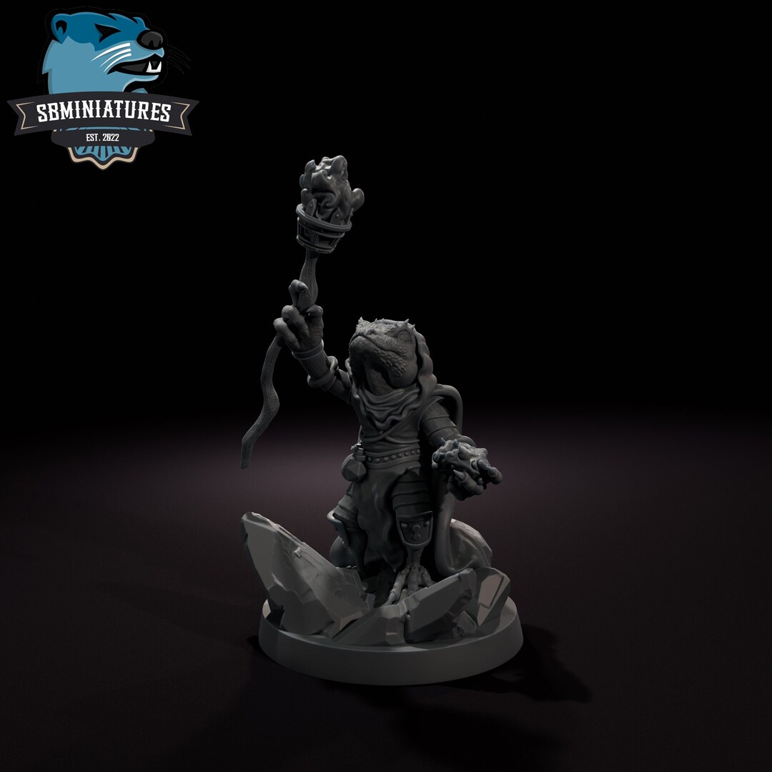 Piko, the Lizardfolk Shaman Sbminiatures 32mm Dnd, Pathfinder, RPG - Etsy