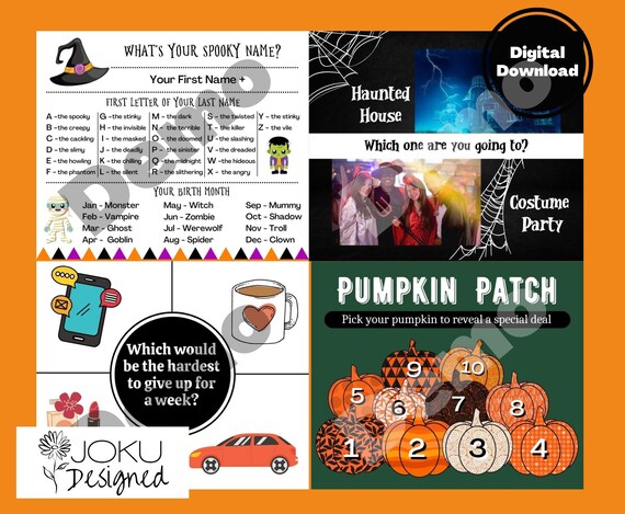 Graphics for Engagement Social Media Posts October - Etsy