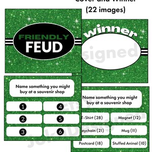 Friendly Feud Game Graphics Images (green) - Etsy