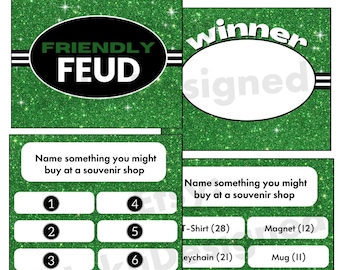 Friendly Feud Game Graphics Images (purple) - Etsy