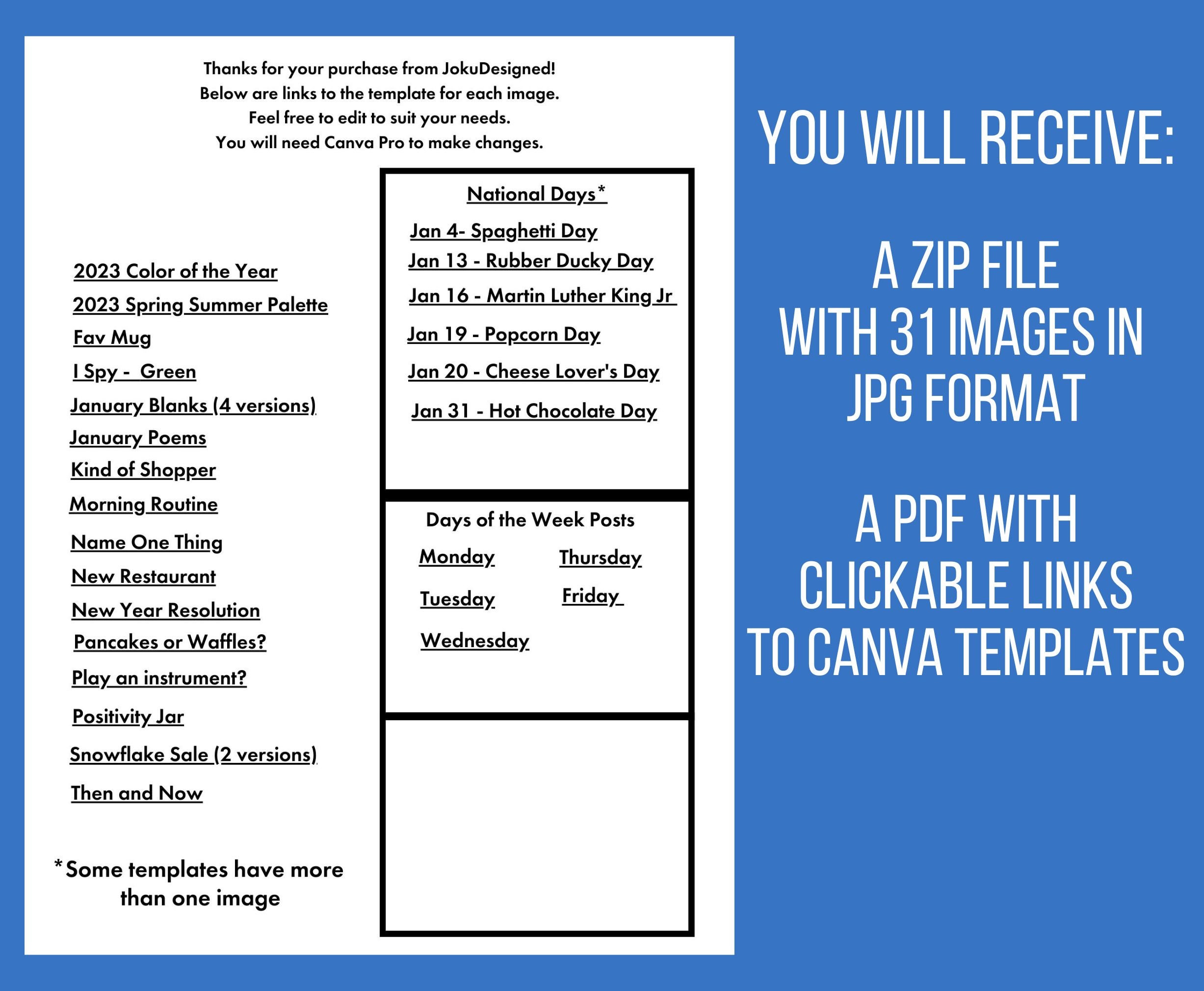 January Graphics for Engagement, Social Media Posts, Classroom ...