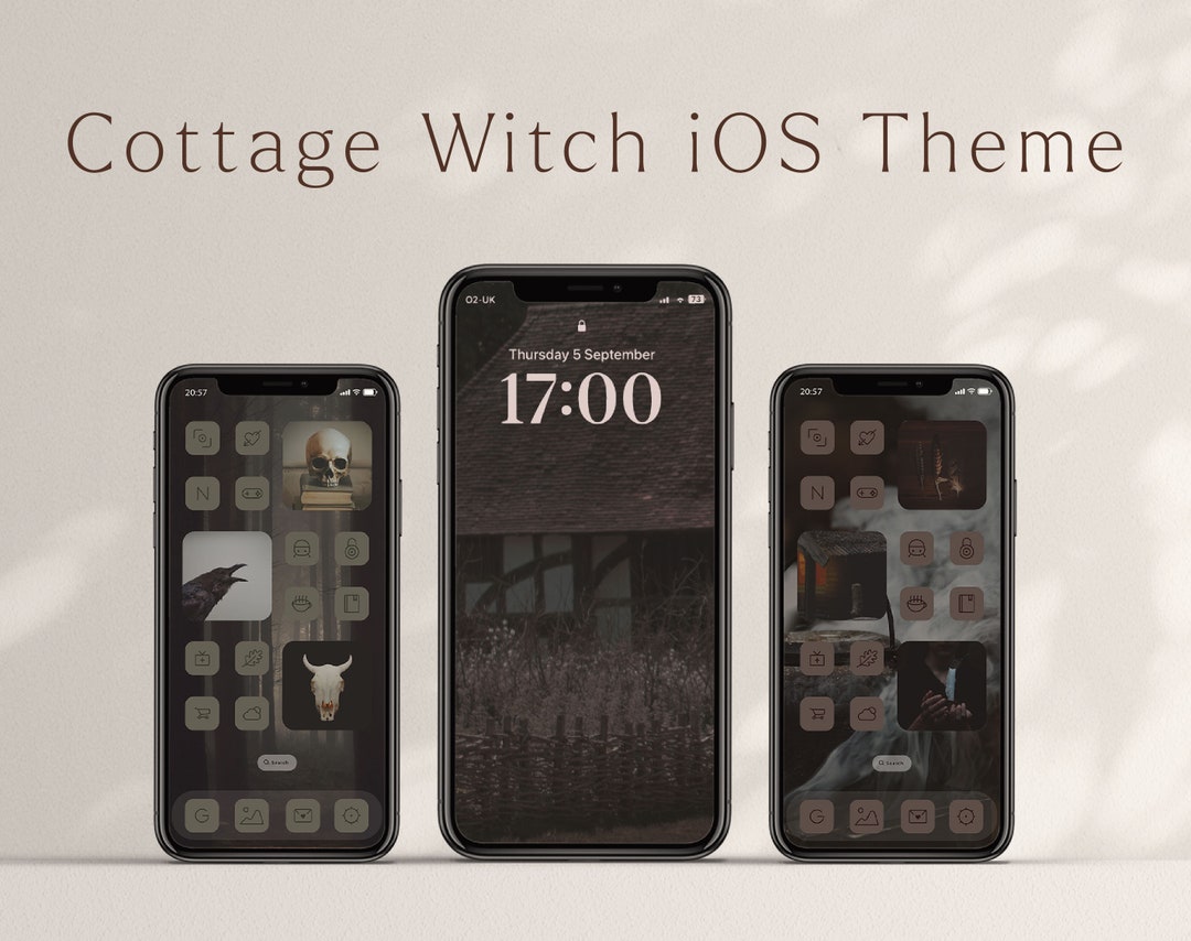 Cottage Witch: Witchy Aesthetic Dark Spooky Halloween Ios Theme / Icons ...