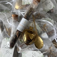 Personalized Almond Candy Tube Favor – Glass Tube With Cork, Rustic ...
