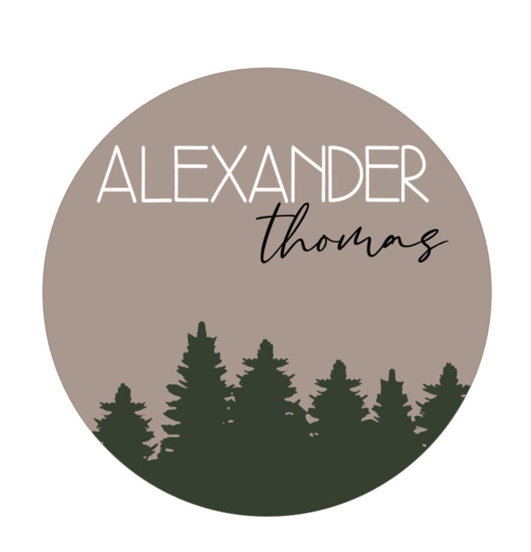 Forest Nature Themed Name Sign SVG File for Laser Cutting - Etsy