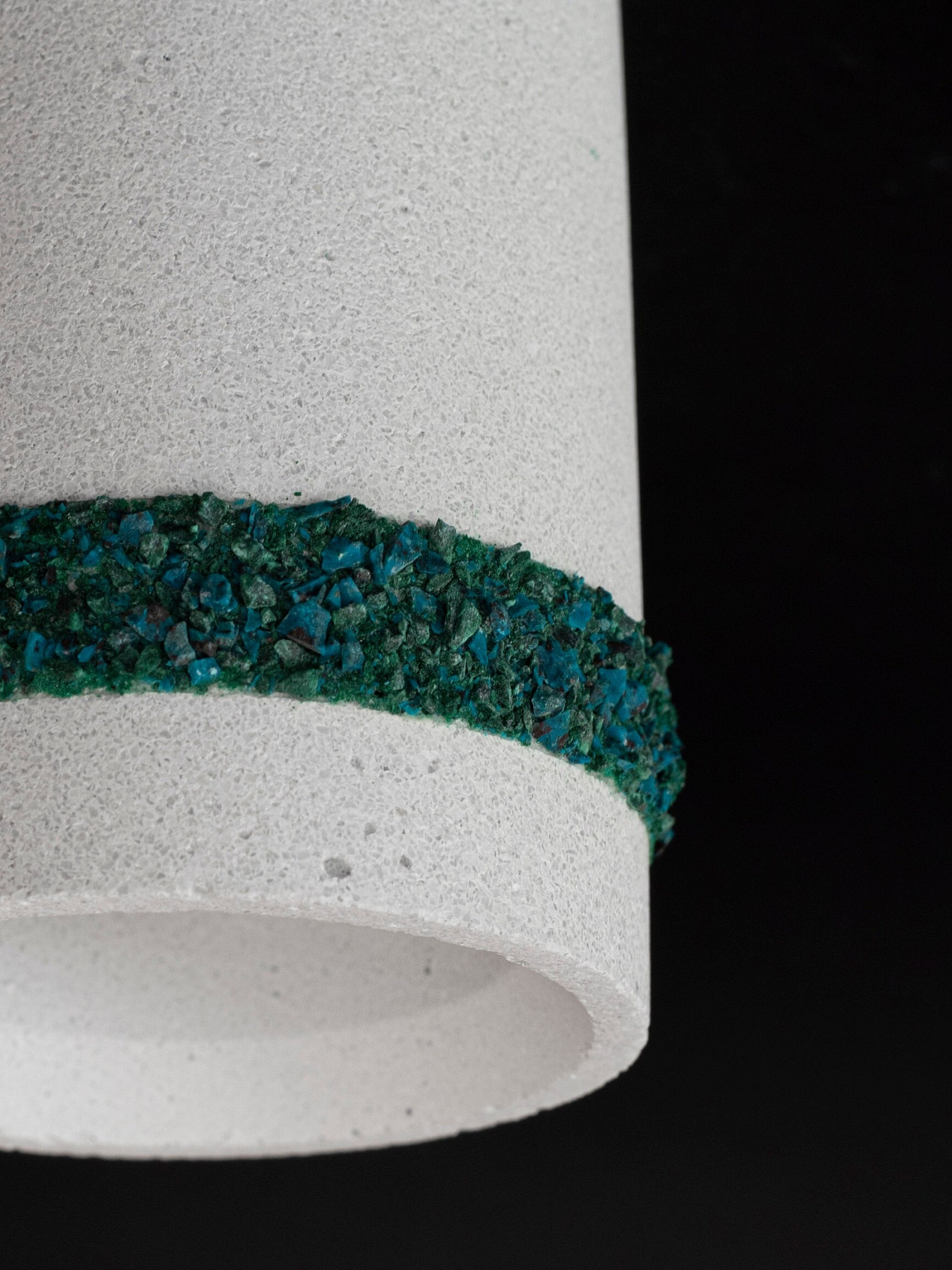Handcrafted Malachite Concrete Ceiling Lamp - Modern Downlight Accent ...