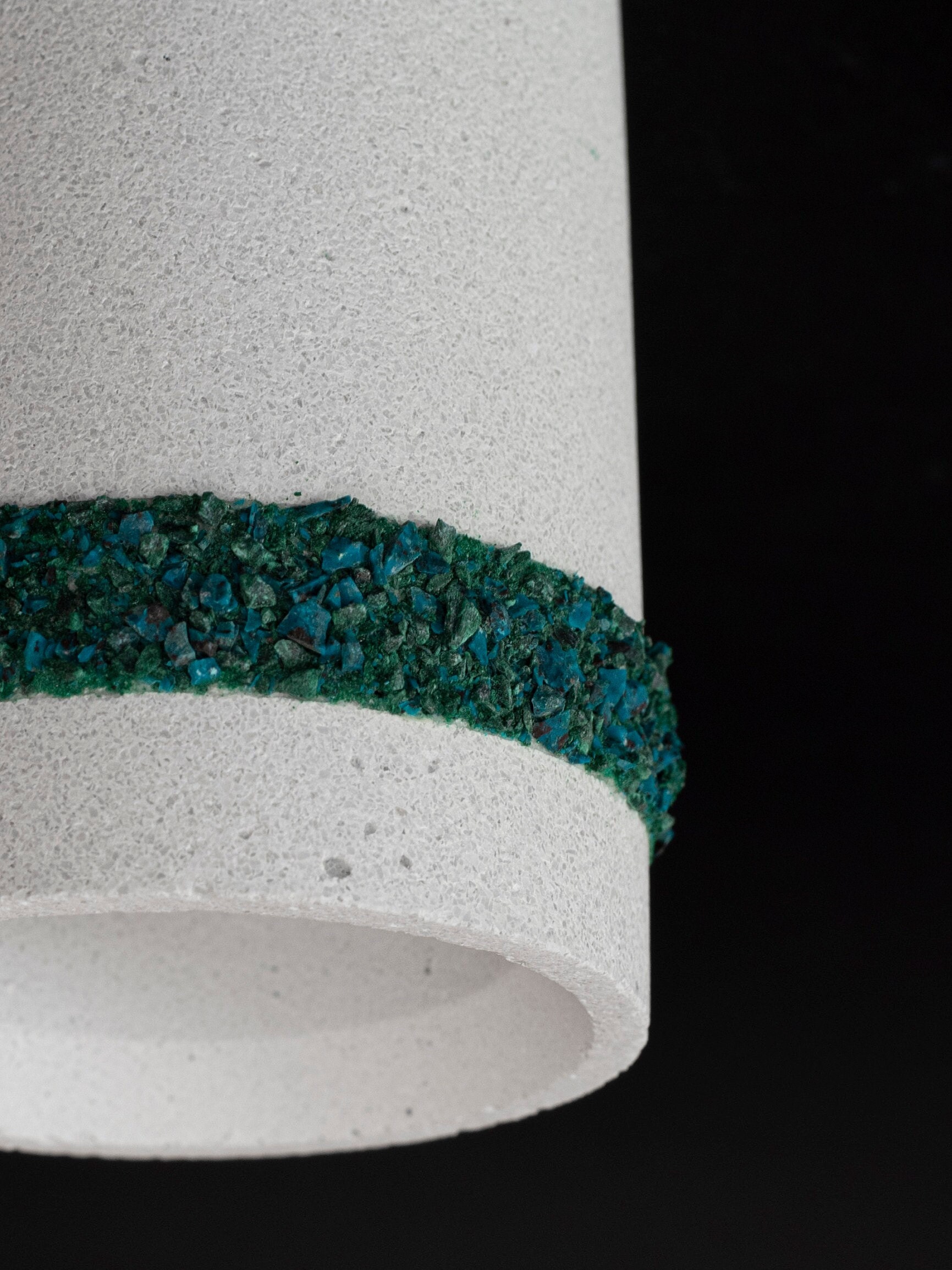 Handcrafted Malachite Concrete Ceiling Lamp - Modern Downlight Accent ...