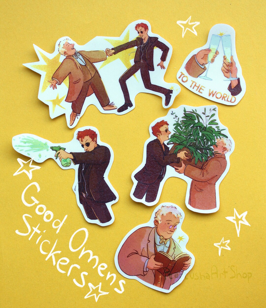 Good Omens Sticker Pack - Etsy UK
