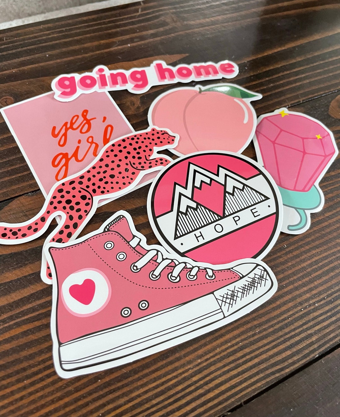 Pink Themed Stickers Girly Stickers Dicut Waterproof - Etsy