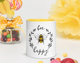 Bee Happy Mug | Etsy