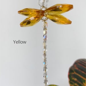 Dragonfly Suncatcher, Crystal Dragonfly Window Hanging Ornament, Sun Catcher Rainbow Prism, Car ...