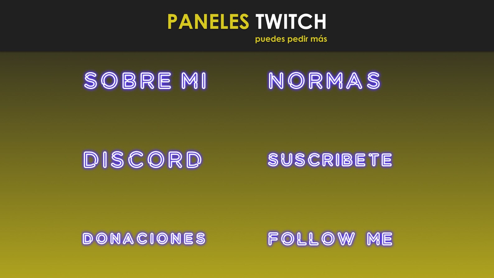 Animated & Static Overlays NEON for Streams - Etsy