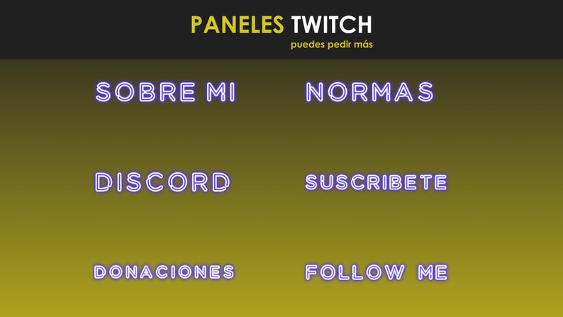 Animated & Static Overlays NEON for Streams - Etsy