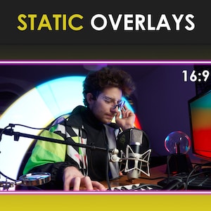 Animated & Static Overlays NEON for Streams - Etsy