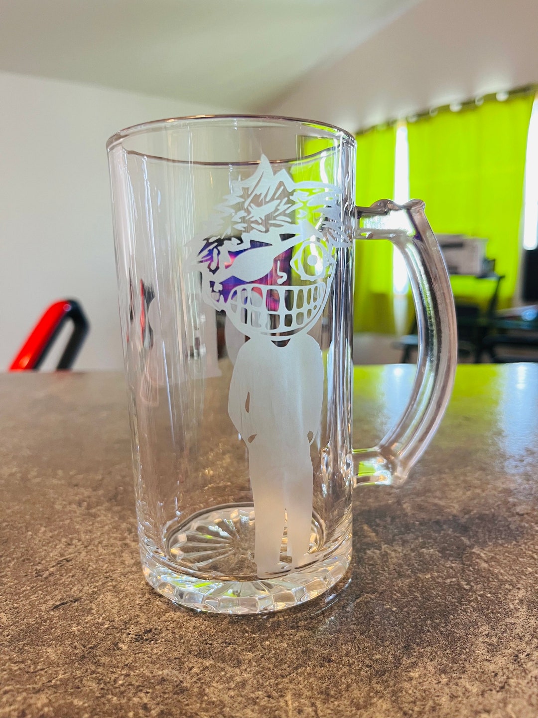 Green Day - One Eyed Bastard - Etched Glass - Etsy