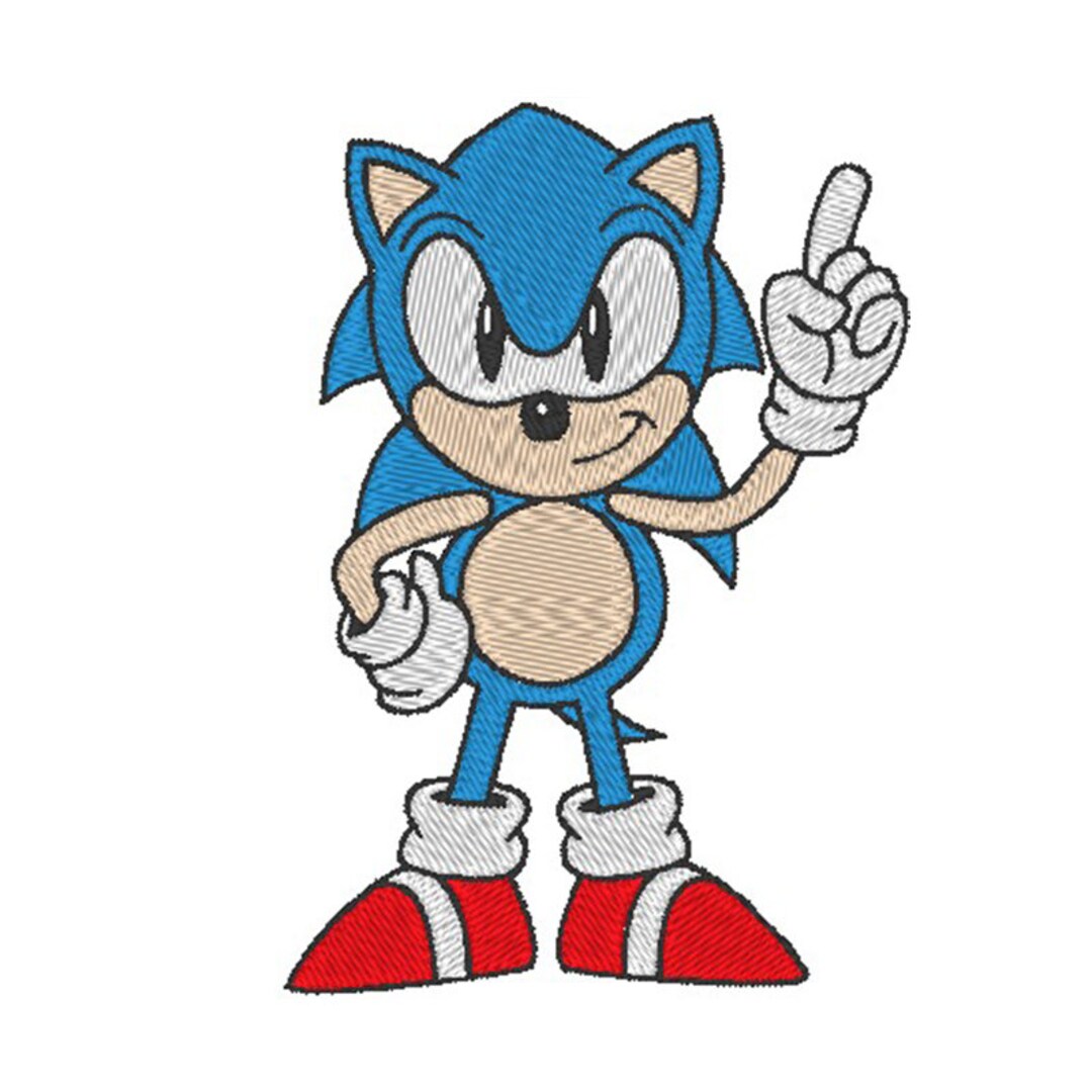 Sonic the Hedgehog Embroidery Pattern - Etsy