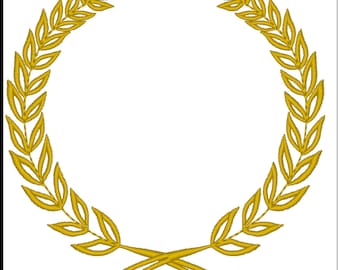 Laurel Wreath Embroidery Pattern - Etsy