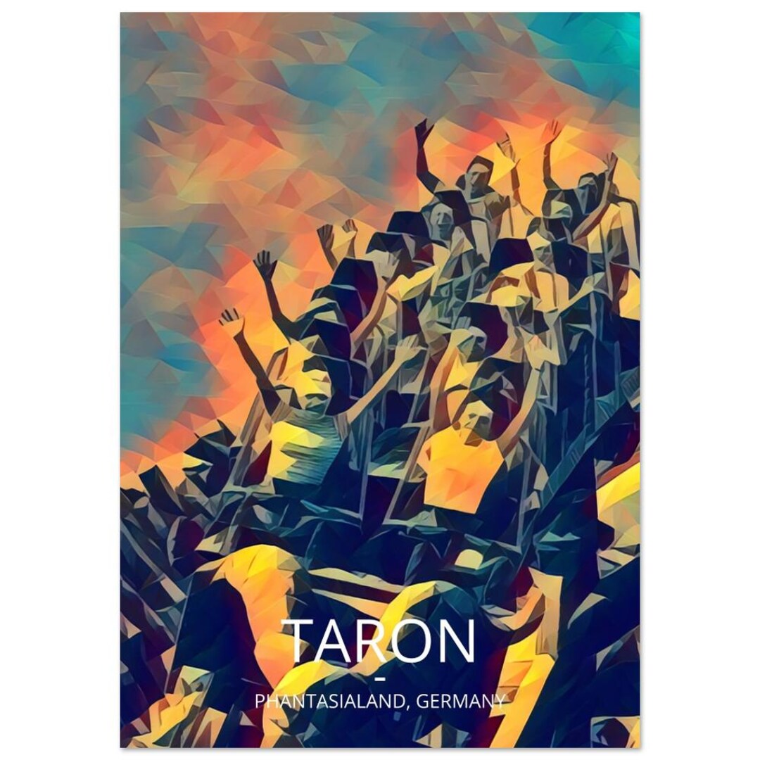 Taron Phantasialand Coaster Poster - Etsy