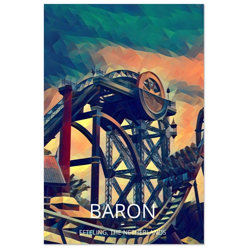 Baron 1898 Efteling Coaster Poster - Etsy