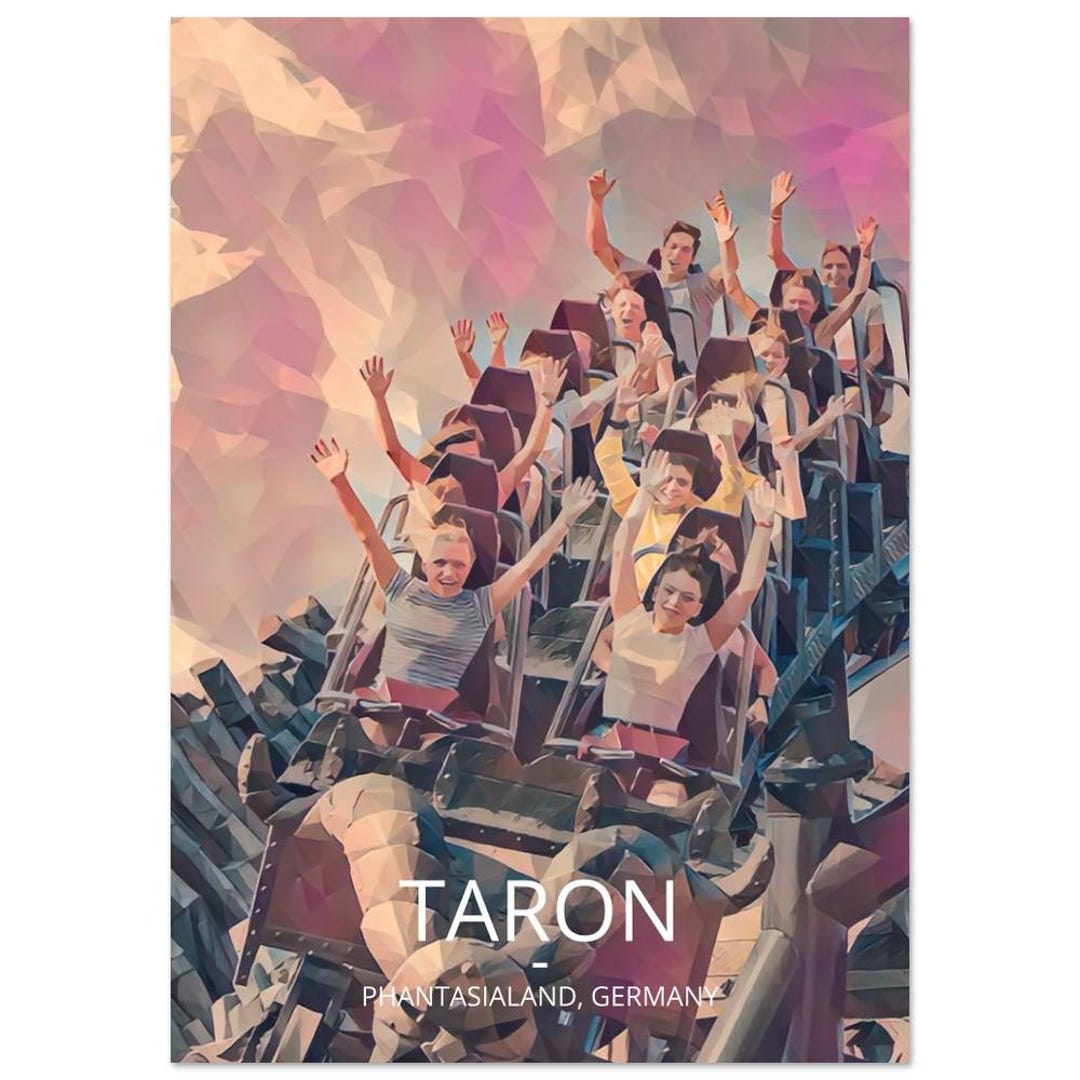 Taron - Phantasialand Alternative Colour | Coaster Poster - Etsy