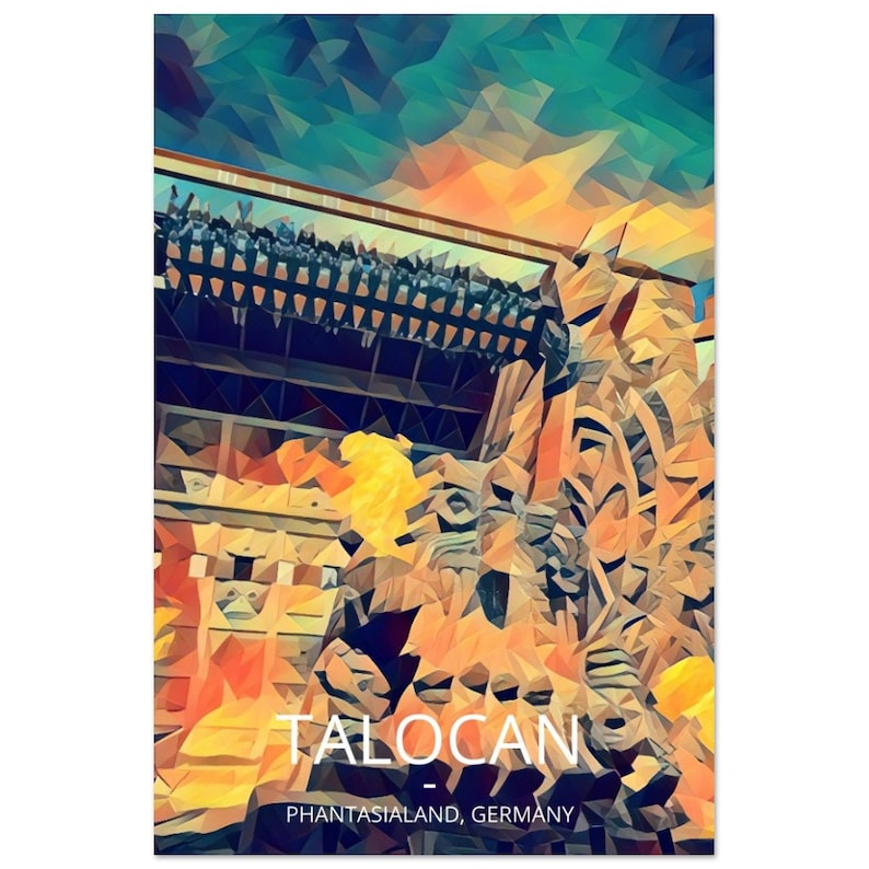 Talocan Phantasialand Coaster Poster - Etsy