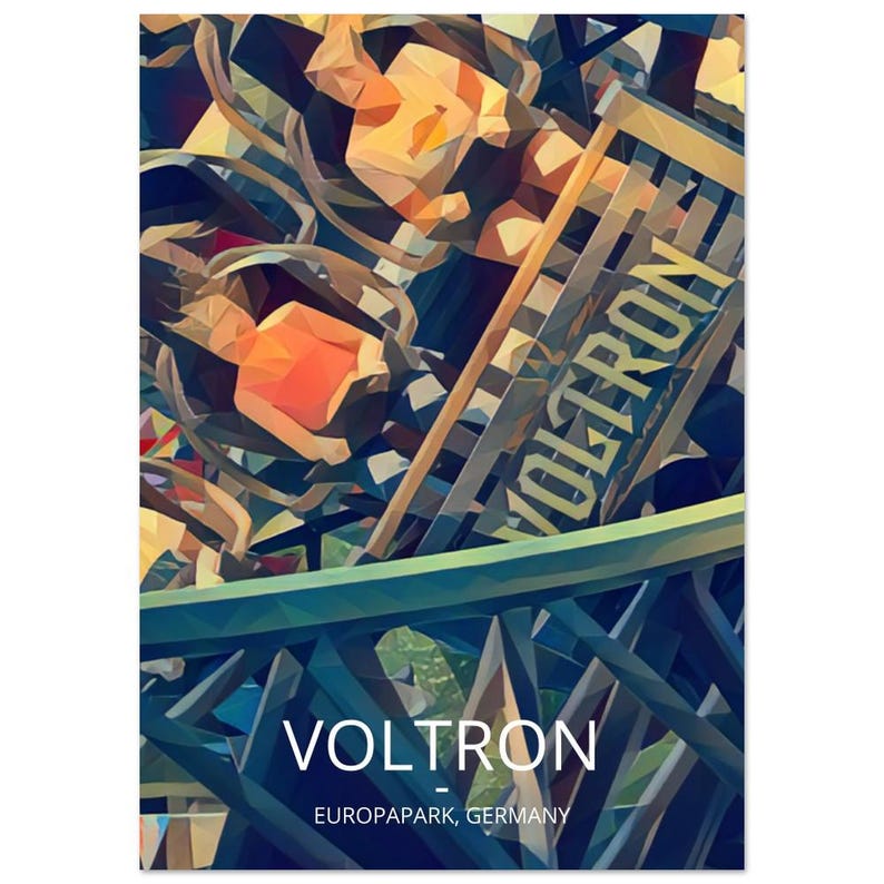 Voltron Nevera Europapark Coaster Poster - Etsy