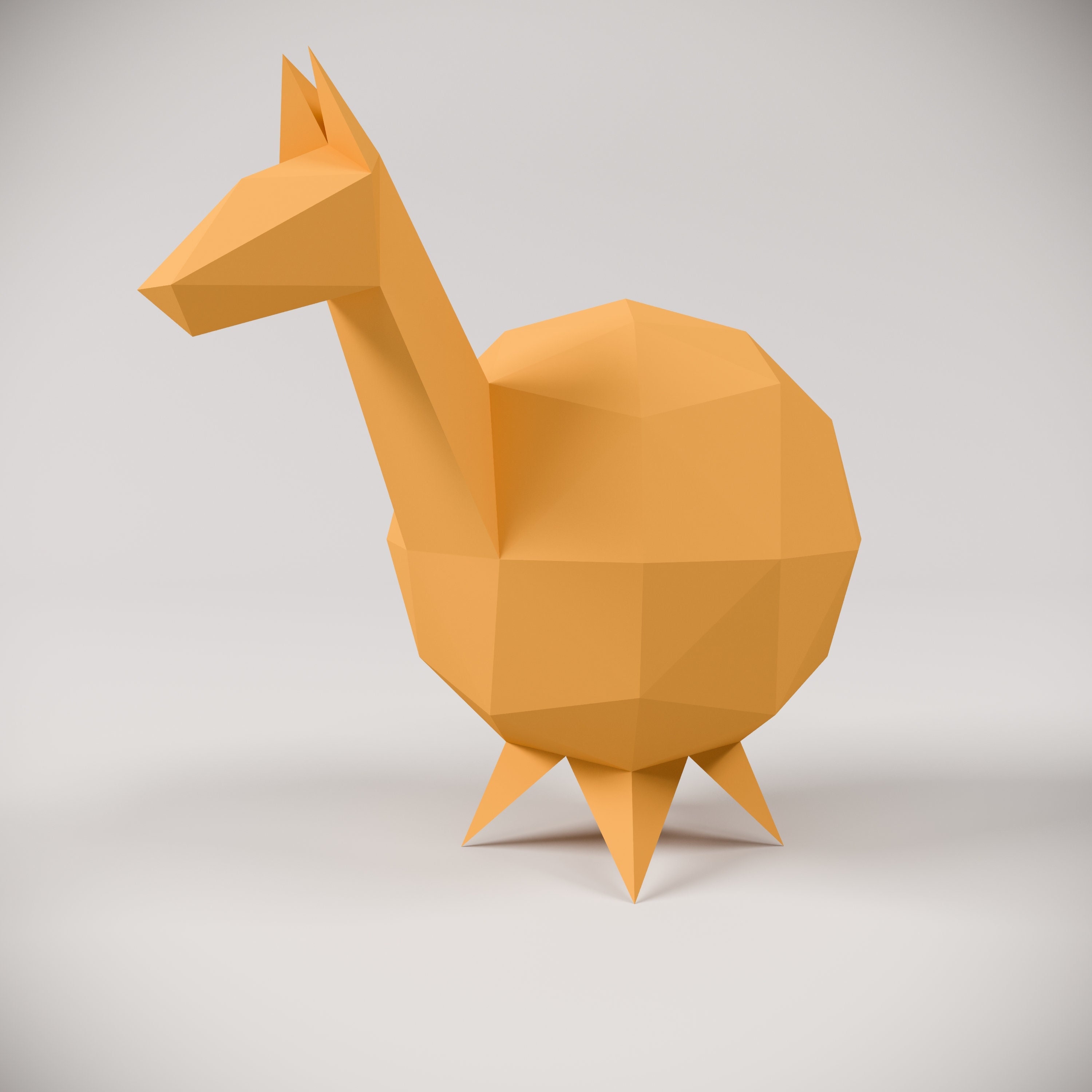 Funny Animal Papercraft Lama Papercraft DIY Low Poly. 3D - Etsy Canada