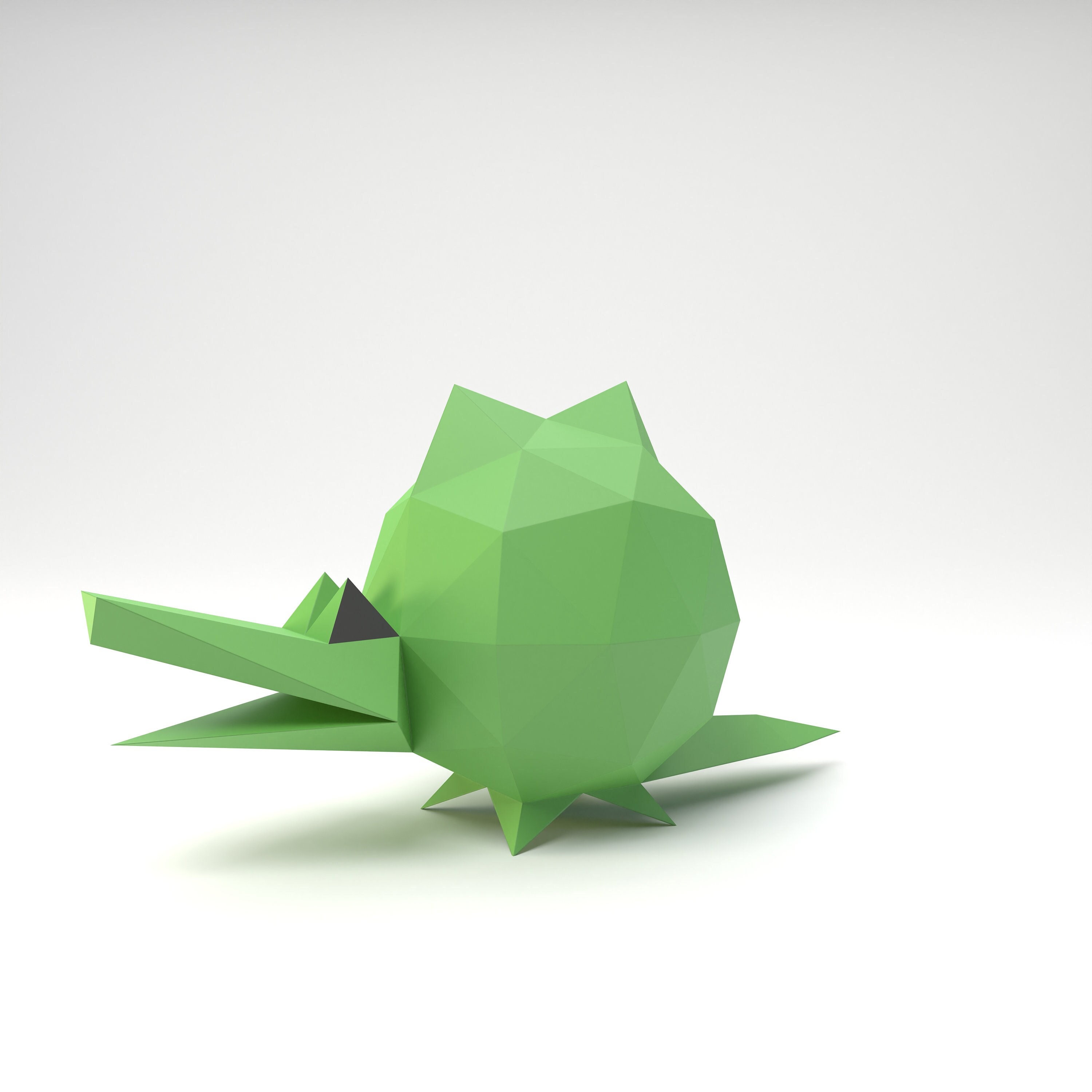 Funny Animal Papercraft Alligator Papercraft DIY Low Poly. - Etsy