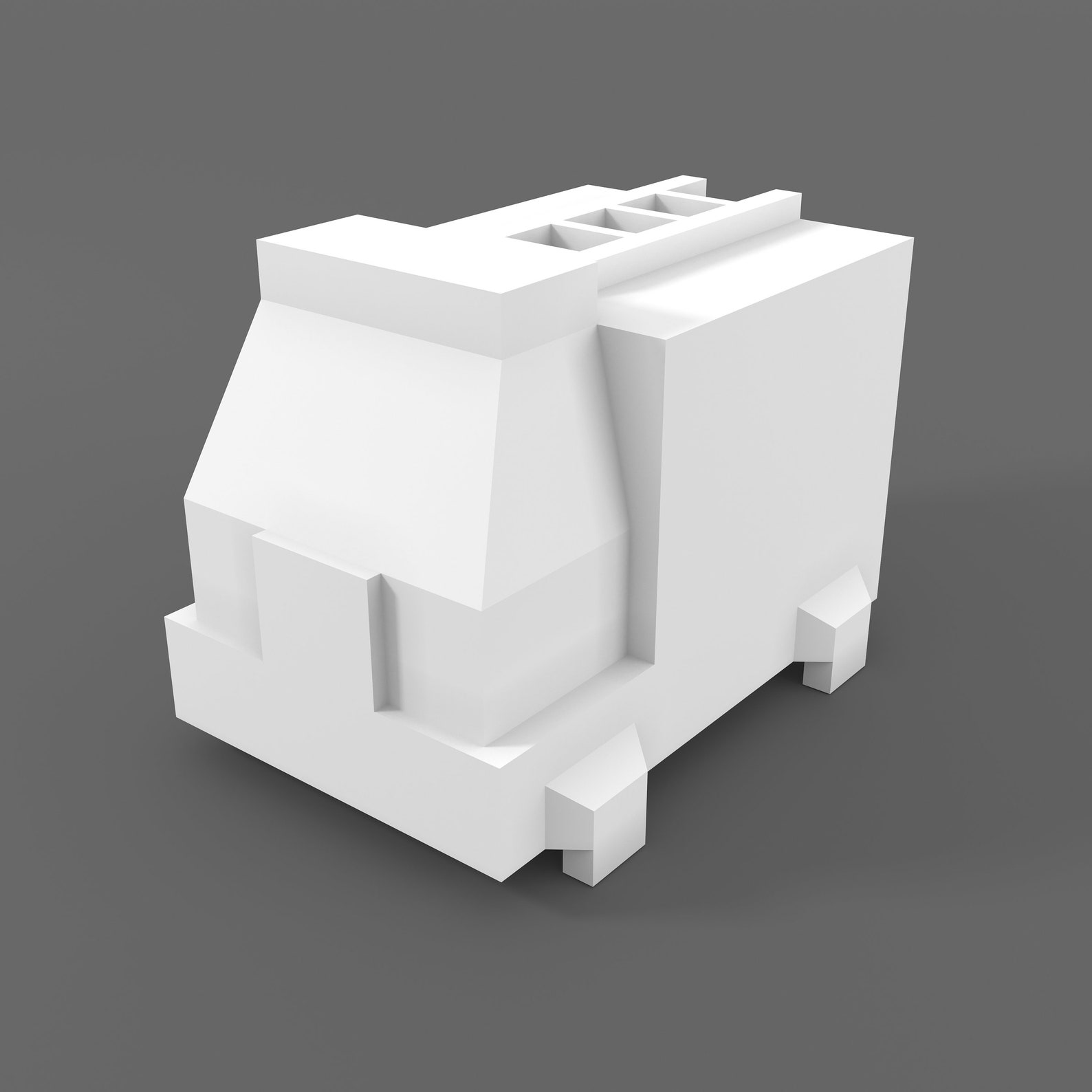 Fire Engine Papercraft, Papercraft DIY, Low Poly. 3D Paper Toys Digital ...