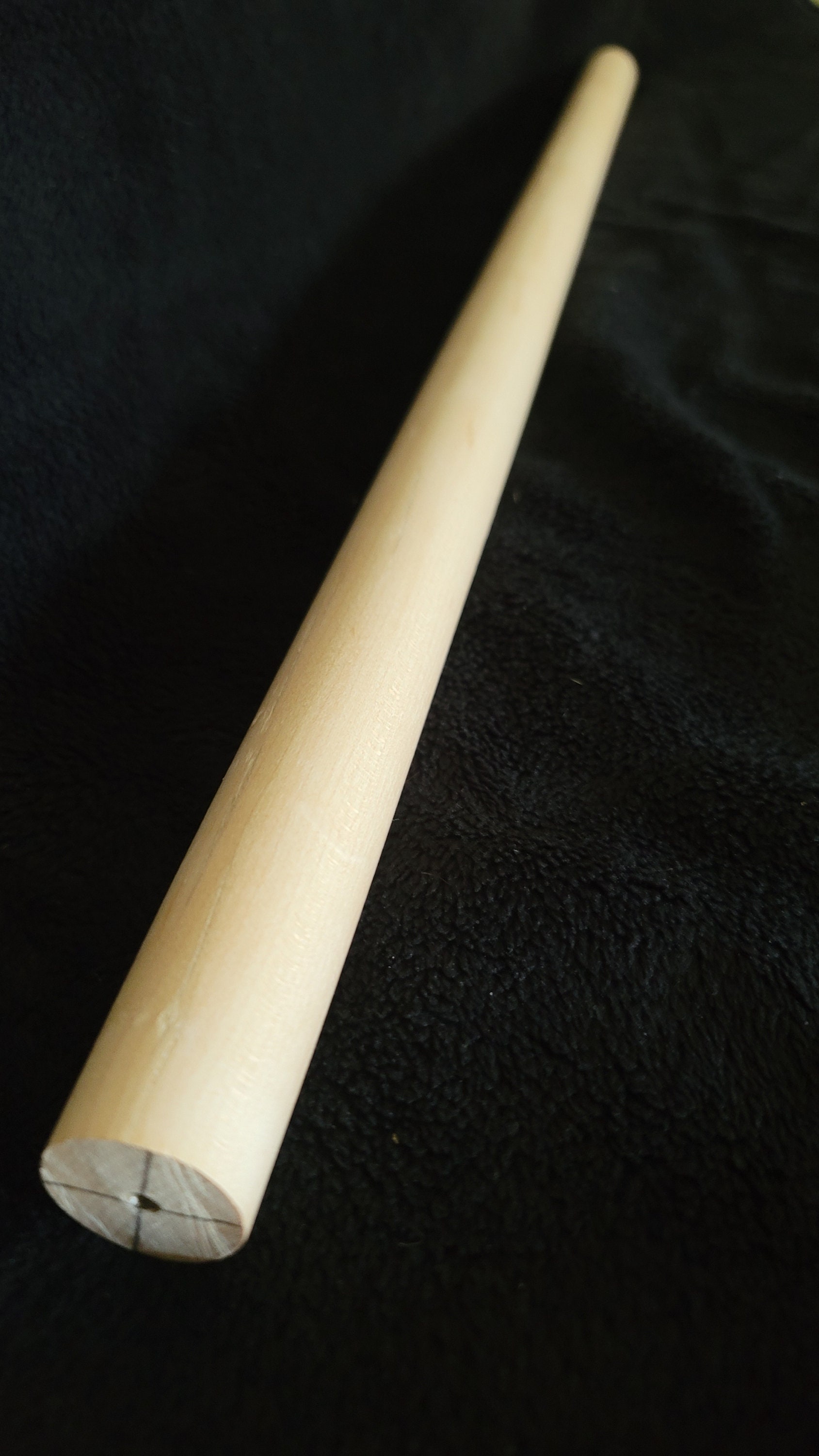 Solid Maple Cane Shaft Hand Turned and Ready for Finishing 33 Inches ...