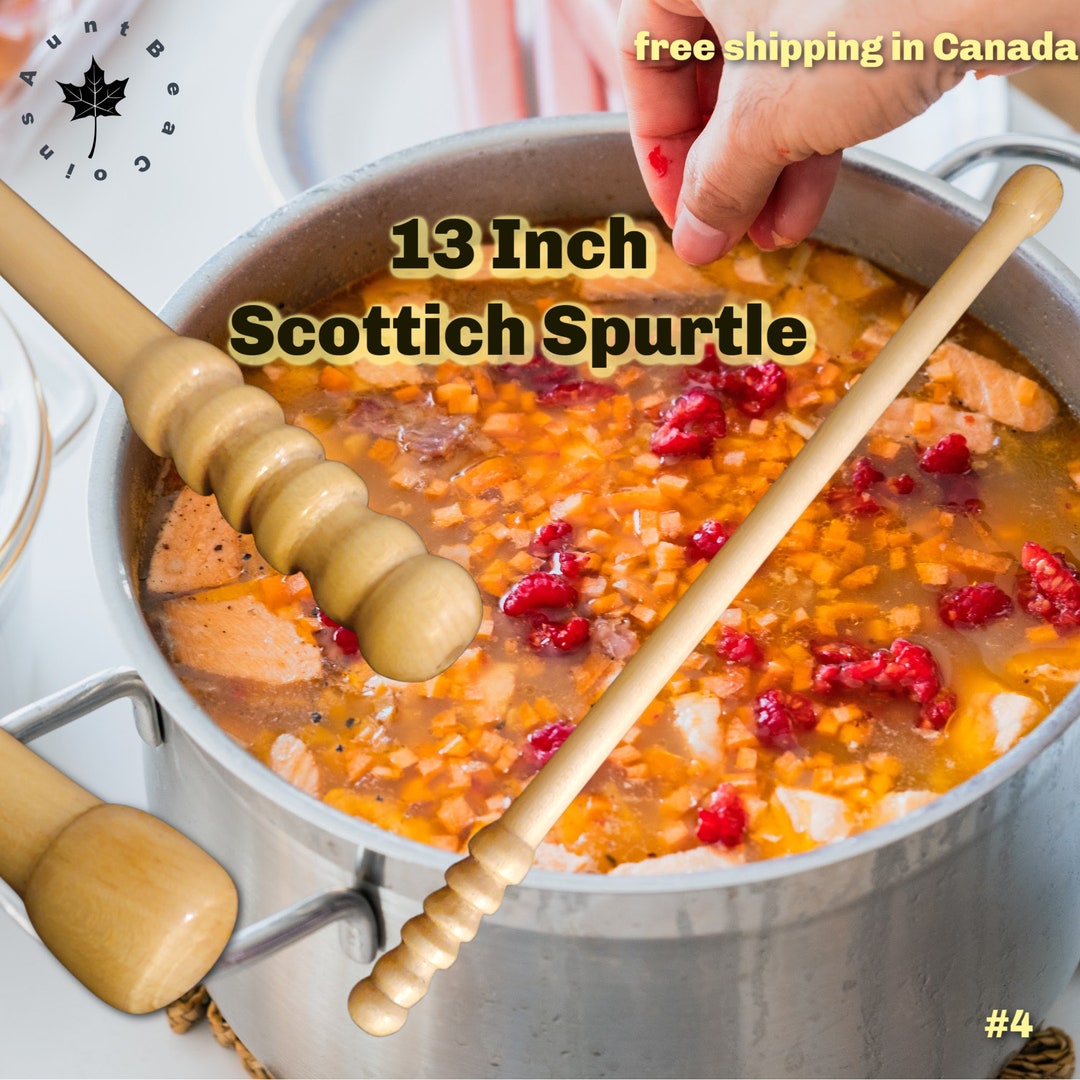 12-inch Hand-turned Canadian Maple Oatmeal Spurtles Perfect for ...