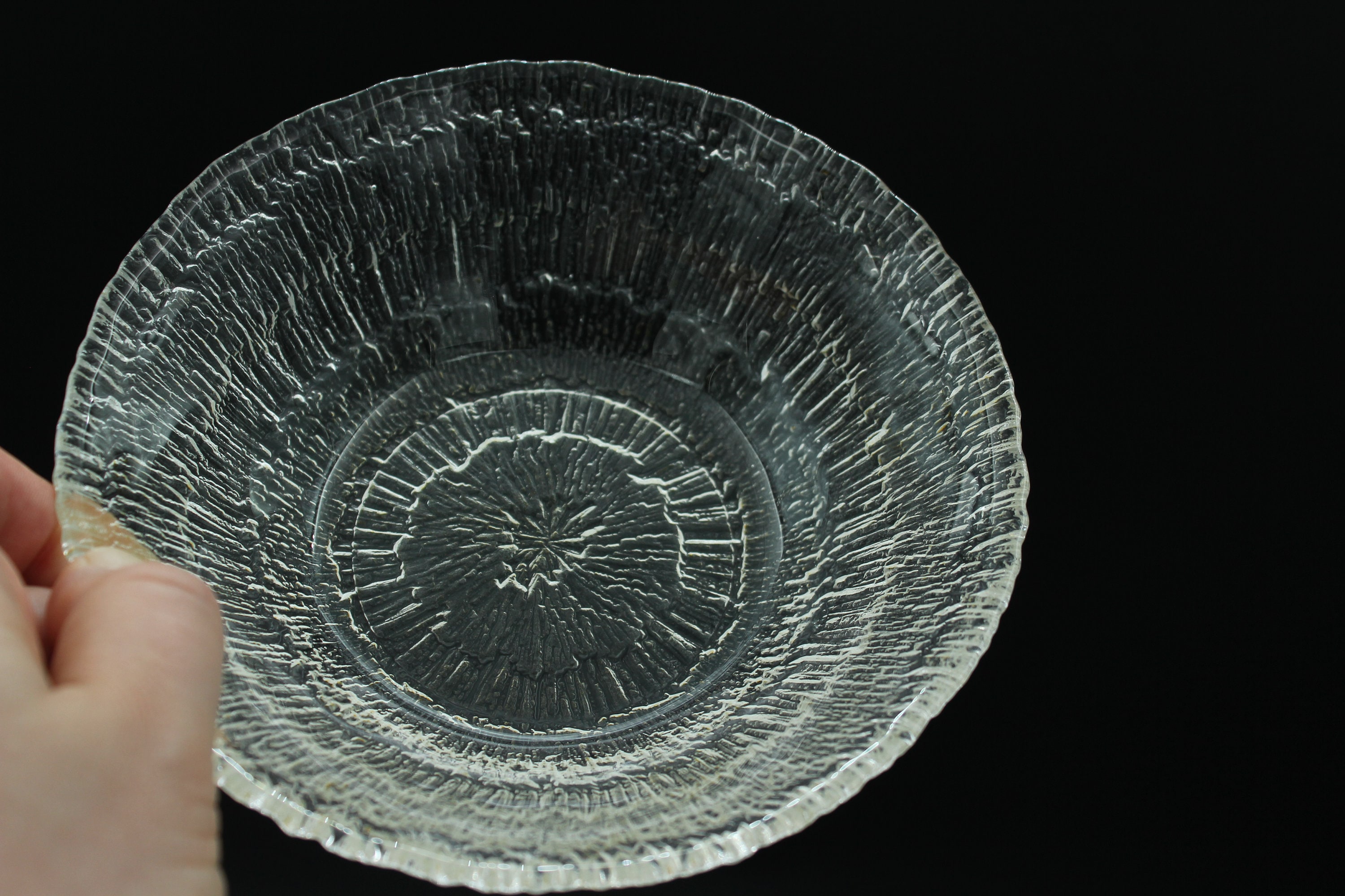 2x Tapio Wirkkala Solaris Serie Glass Dessert Bowls , Iittala, Finland ...