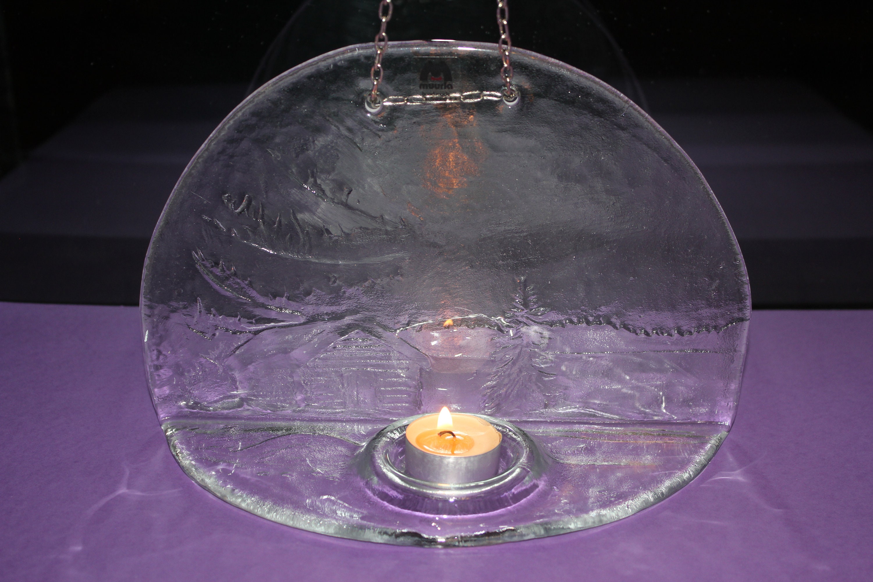 Muurla Finland Lanscape Glass Wall Candle Holder Tealight - Etsy