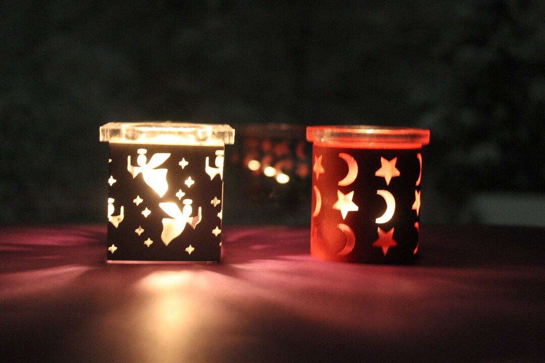 2x Muurla Finland Glass Candle Holders Tealights Designed by ...