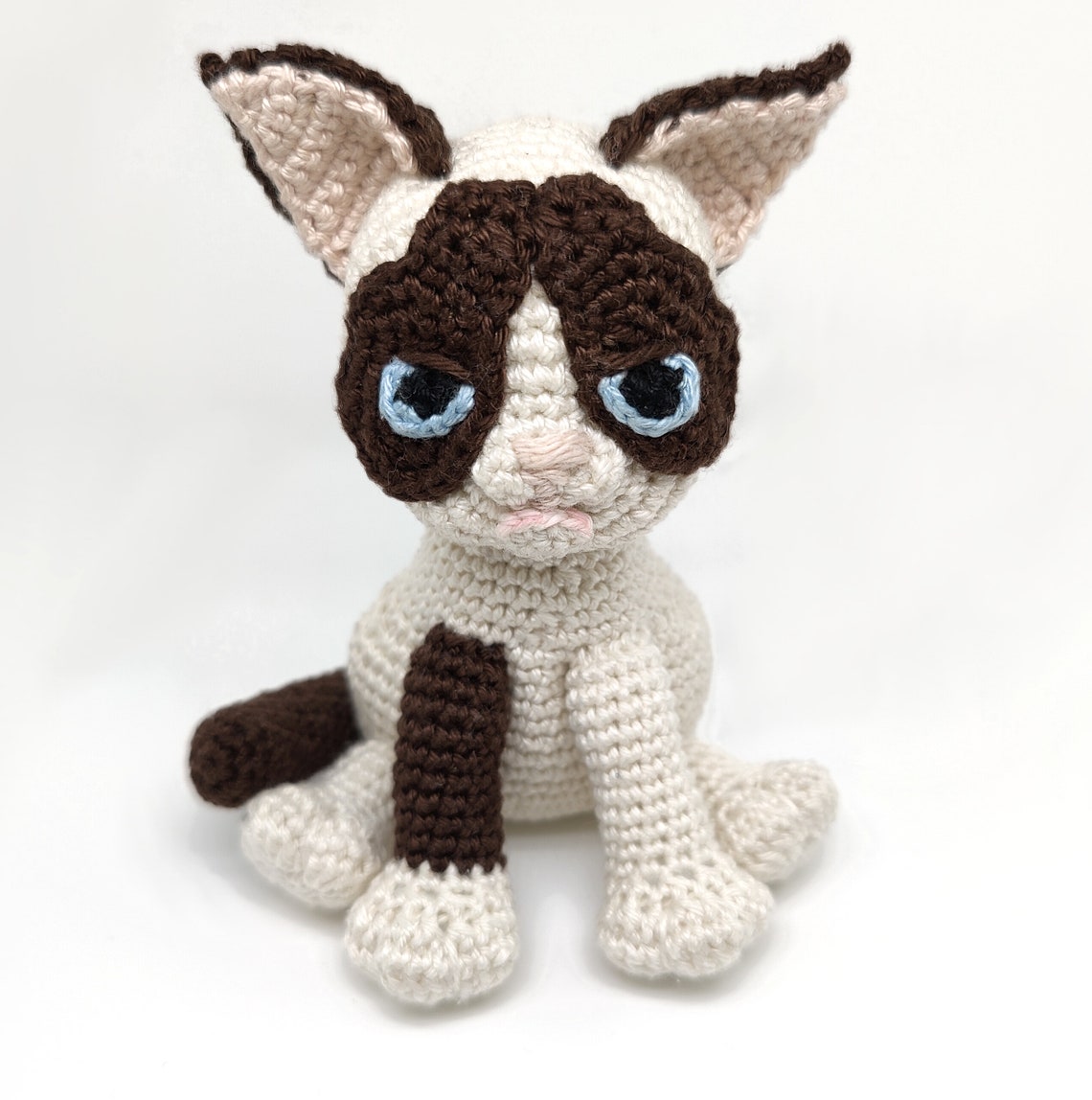 Crochet Grumpy Cat - Crochet Pattern, Amigurumi, Häkelanleitung ...