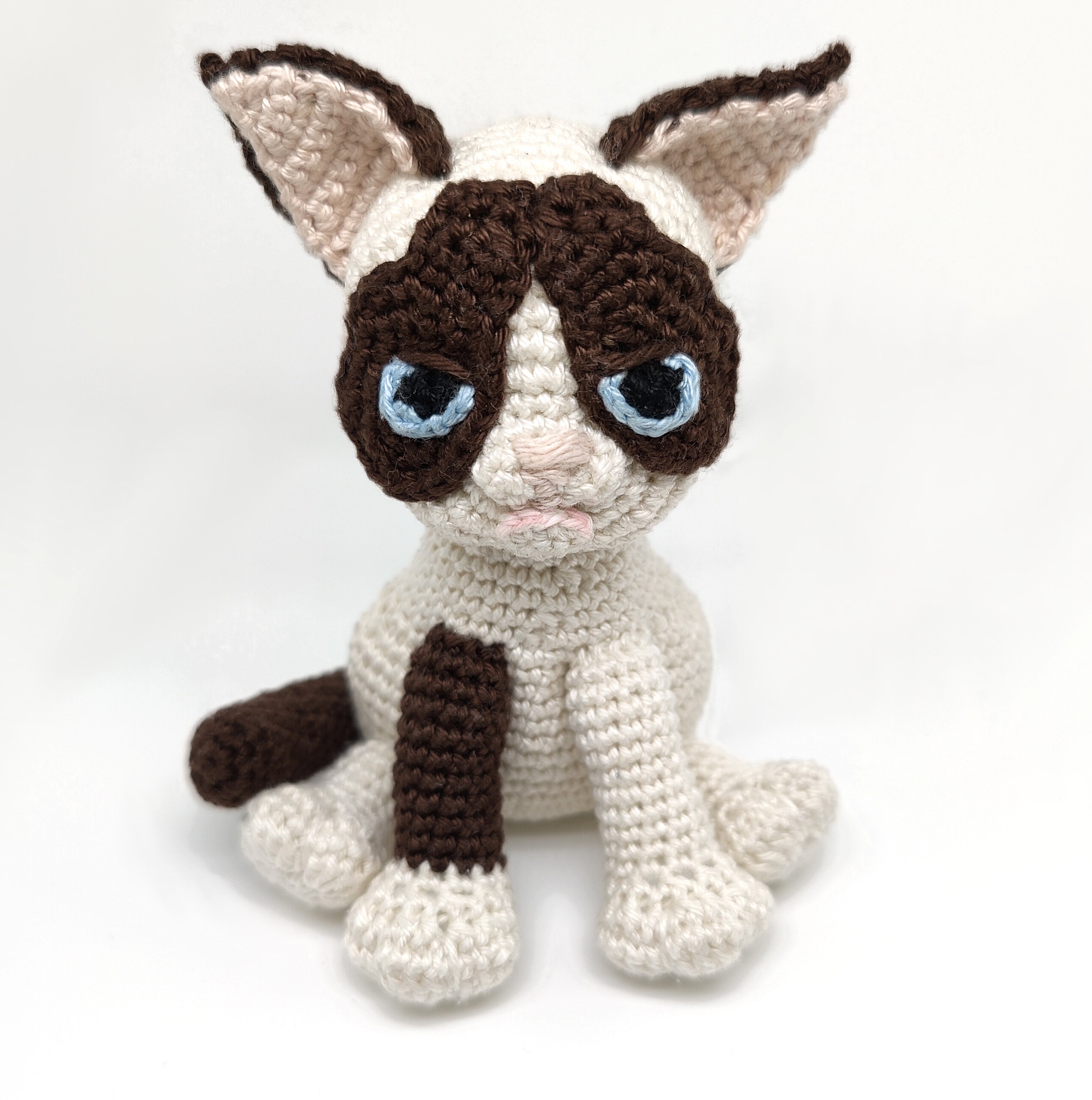 Crochet Grumpy Cat Crochet Pattern, Amigurumi, Häkelanleitung english ...