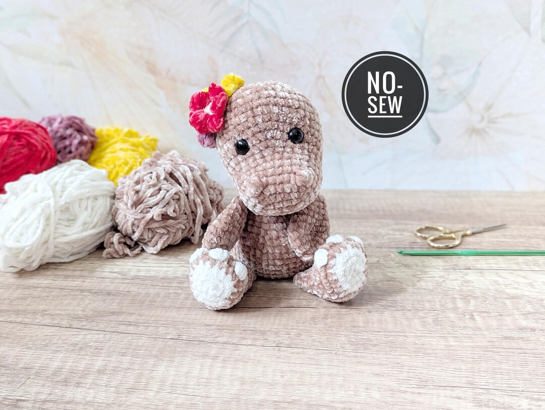 No Sew Dino - Amigurumi Crochet Pattern (in ENG, DE) - Etsy