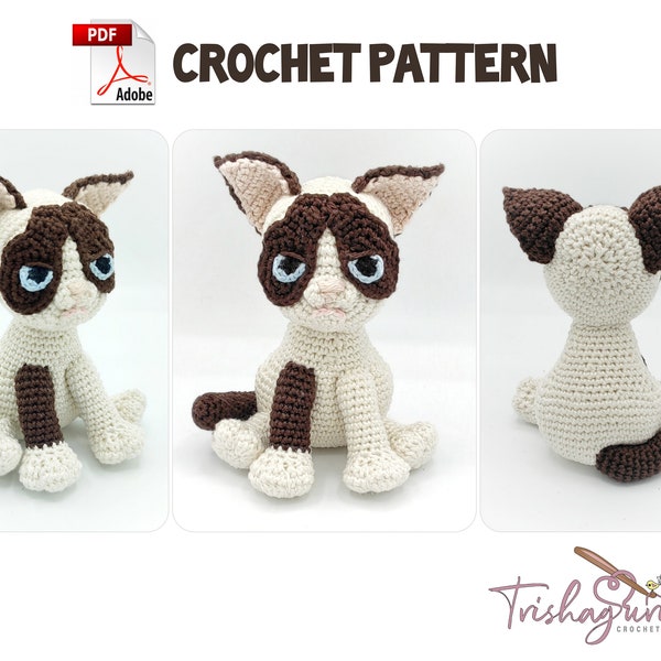 Crochet Grumpy Cat - Etsy