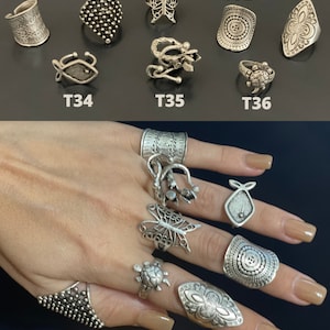 Boho Hippie Adjustable Rings. Statements Ring. - Etsy