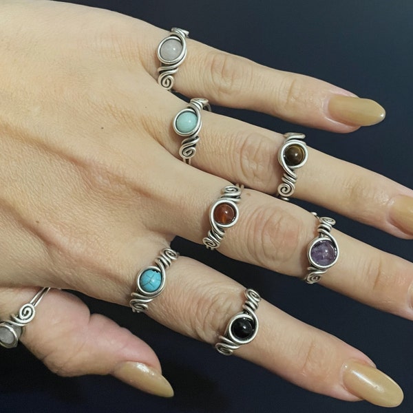 Wire Wrapped Ring - Etsy