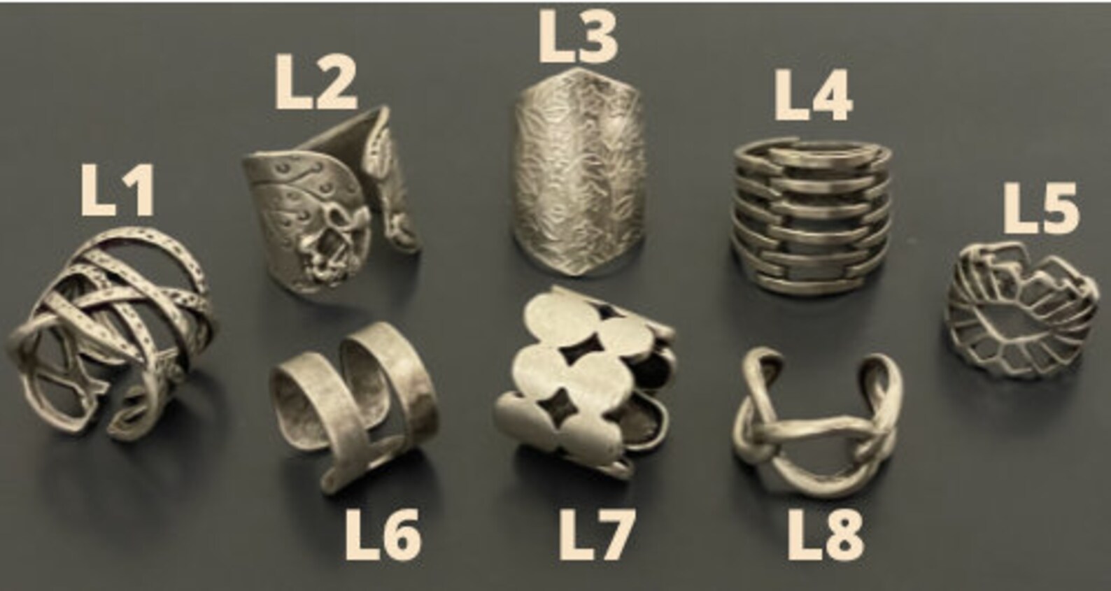 Boho Hippie Ring. Unisex Adjustable Ring. Creative Silver - Etsy