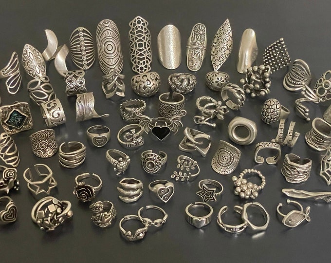 Boho Hippie Adjustable Rings. Statements Ring. - Etsy