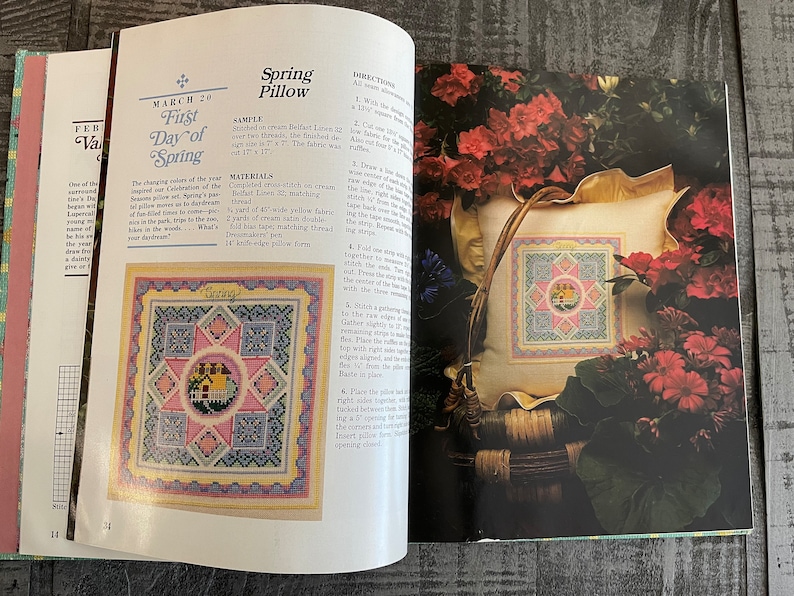 Vintage Vanessa-ann's Holidays in Cross-stitch Hardcover Book Flowers ...