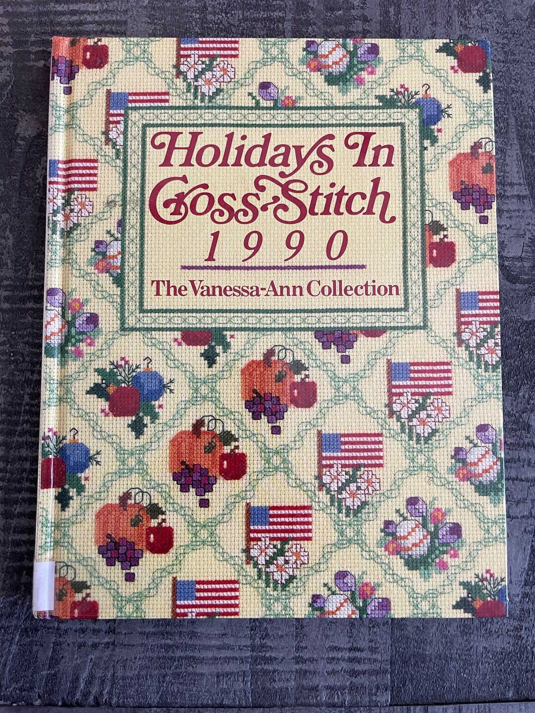 Vintage Vanessa-ann's Holidays in Cross-stitch 1990 - Hardcover Book - Bowling - Flowers ...