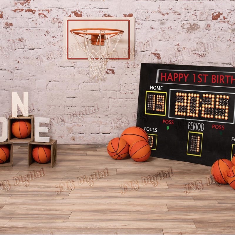 Basketball Backdrop - Etsy