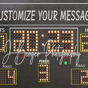 Digital Download Custom Basketball Scoreboard digital Download Custom ...